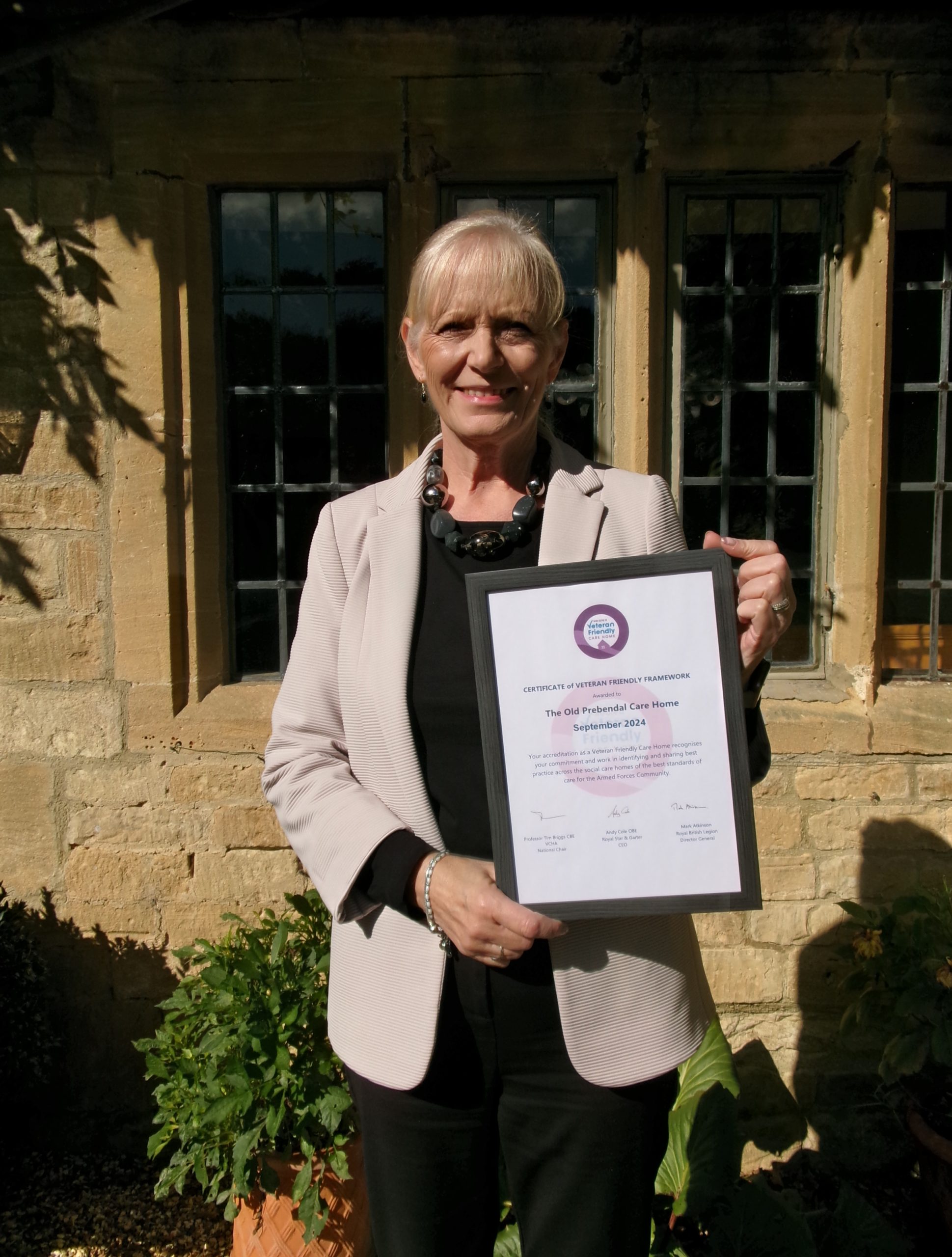 Caring for our Heroes: Old Prebendal House achieves Veteran Friendly ...